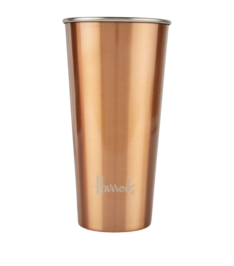 Kensington Brunei - Harrods Logo Travel Coffee Cup - Gold